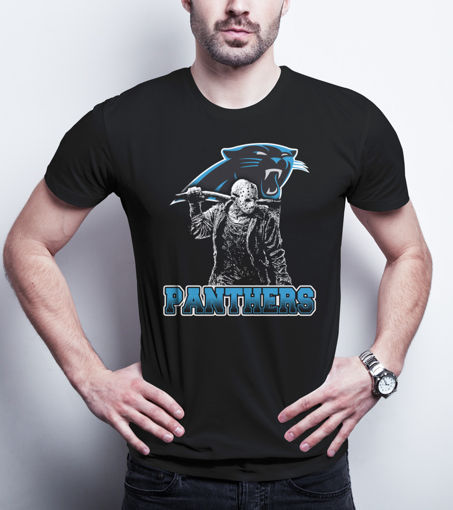 Panthers Jason Voorhees Carolina Fans T-Shirt