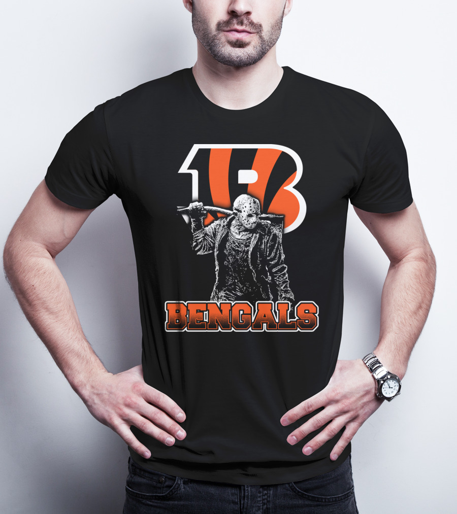 Jason Voorhees Cincinnati Bengals Logo Bengals T-Shirt