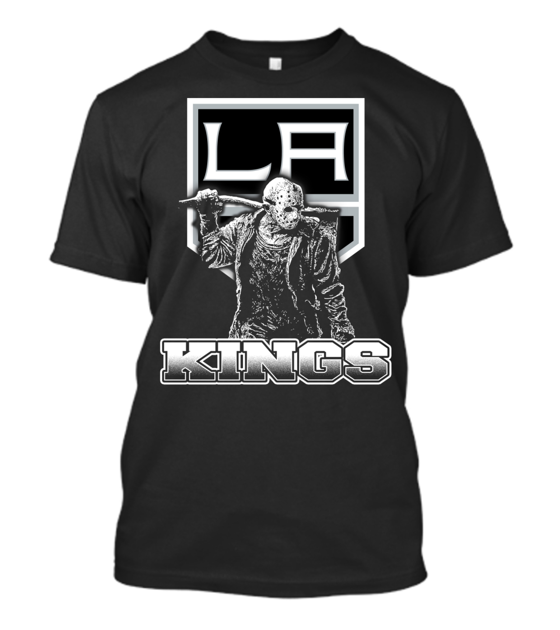 LA Kings Hockey Fans Featuring Jason Voorhees Crossover T-Shirt