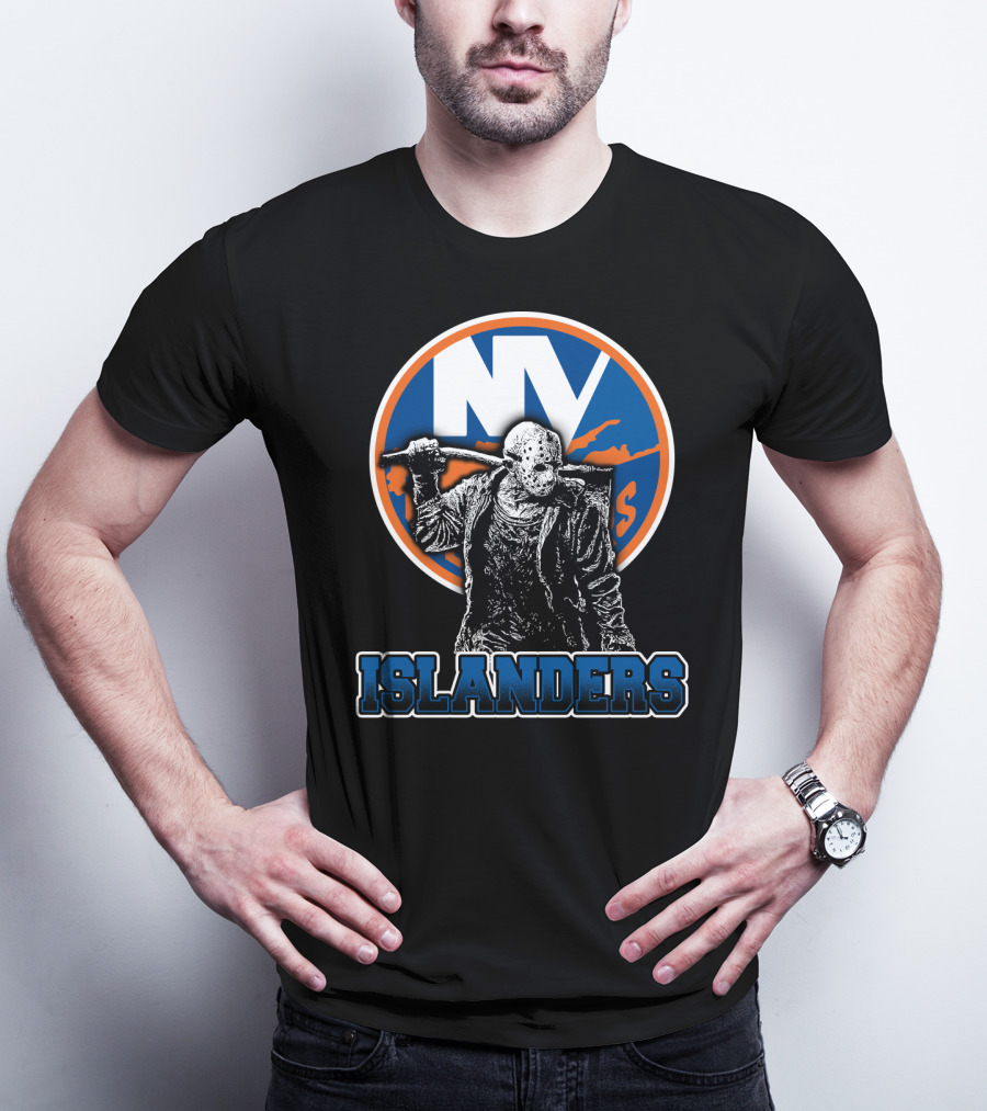 Ny Islanders Fans Unite With Jason Voorhees Hockey Mask T-Shirt