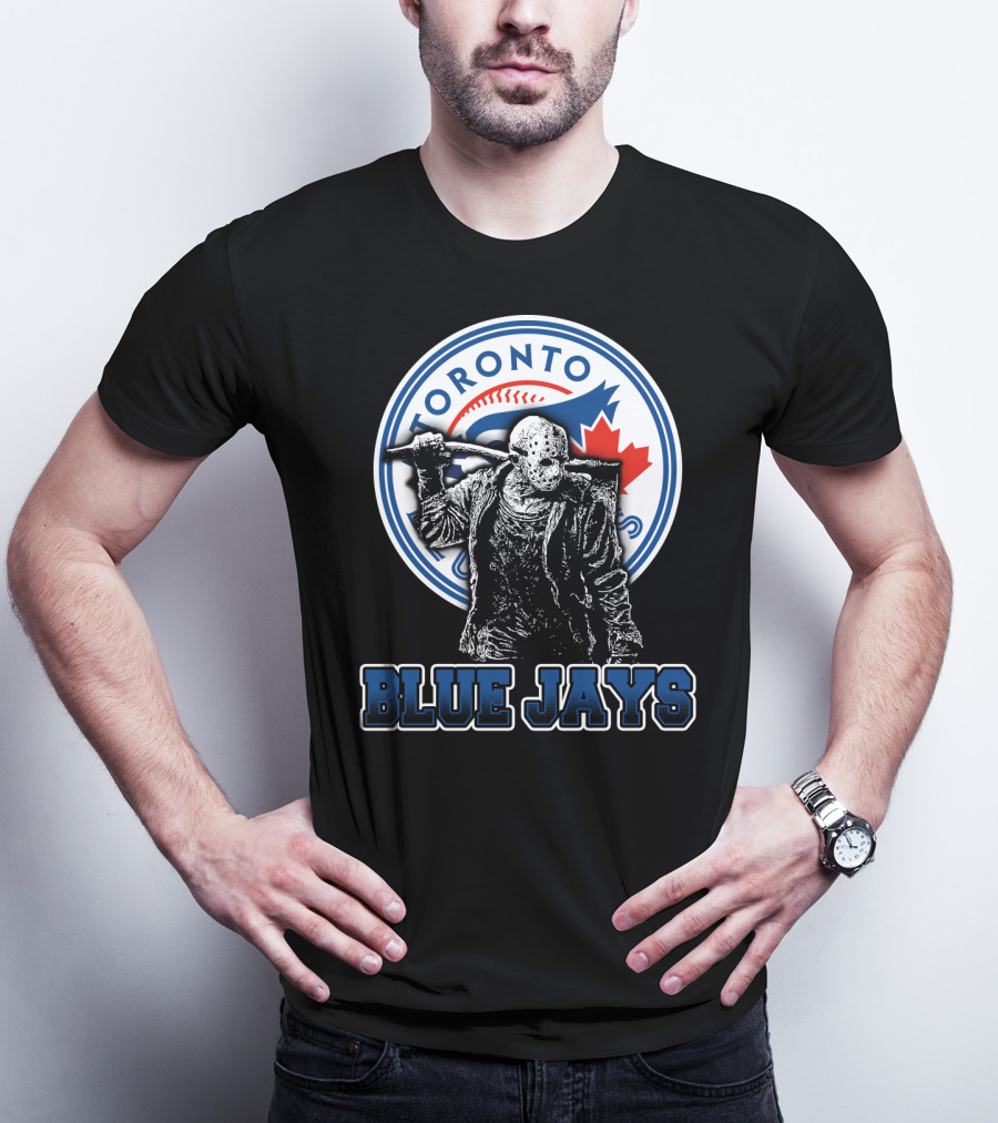 Jason Voorhees Toronto Blue Jays Crossover With Iconic T-Shirt
