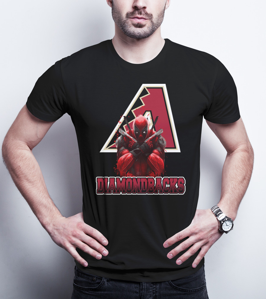 Diamondbacks Deadpool Crossover Fan T-Shirt