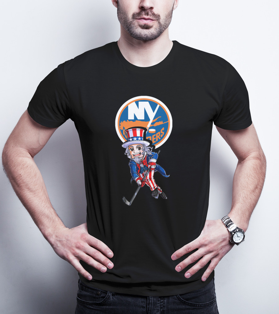 Ny Islanders Uncle Sam Hockey 4Th July T-Shirt