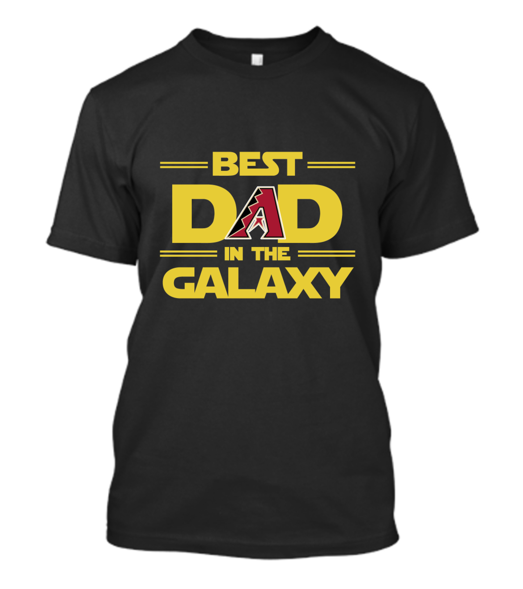 Best Dad In The Galaxy Arizona Diamondbacks T-Shirt