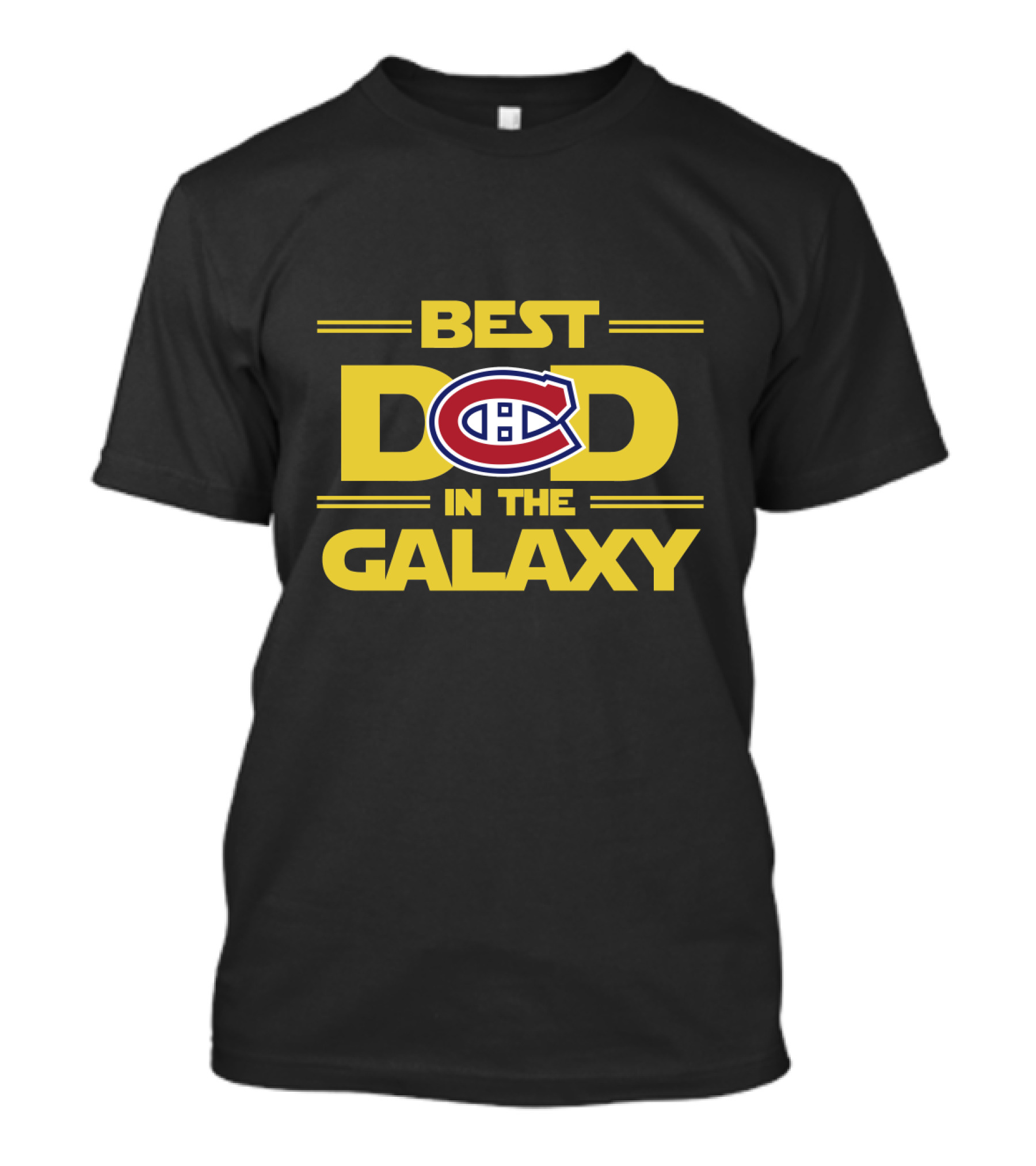 Best Dad Montreal Canadiens Logo In The Galaxy T-Shirt