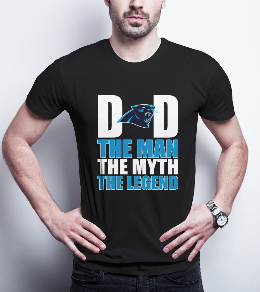 Carolina Panthers Dad The Man The Myth The Legend T-Shirt