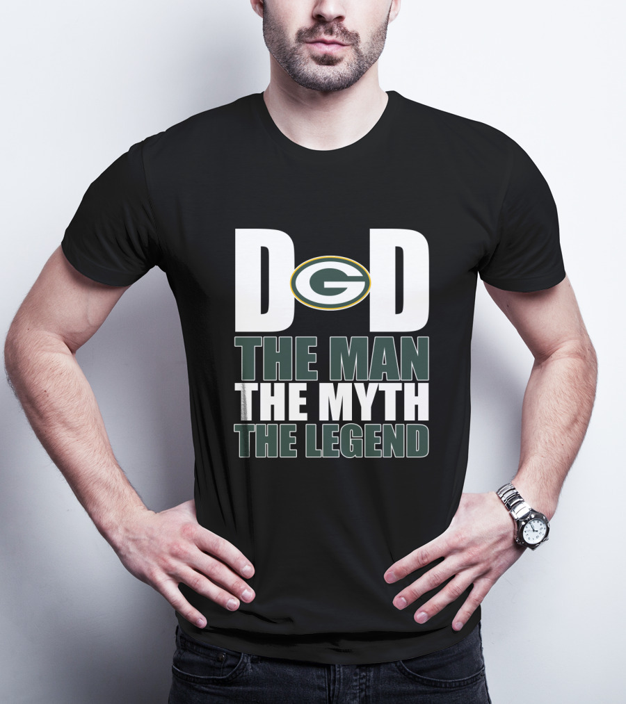 Green Bay Packers Dad G The Man The Myth The Legend T-Shirt