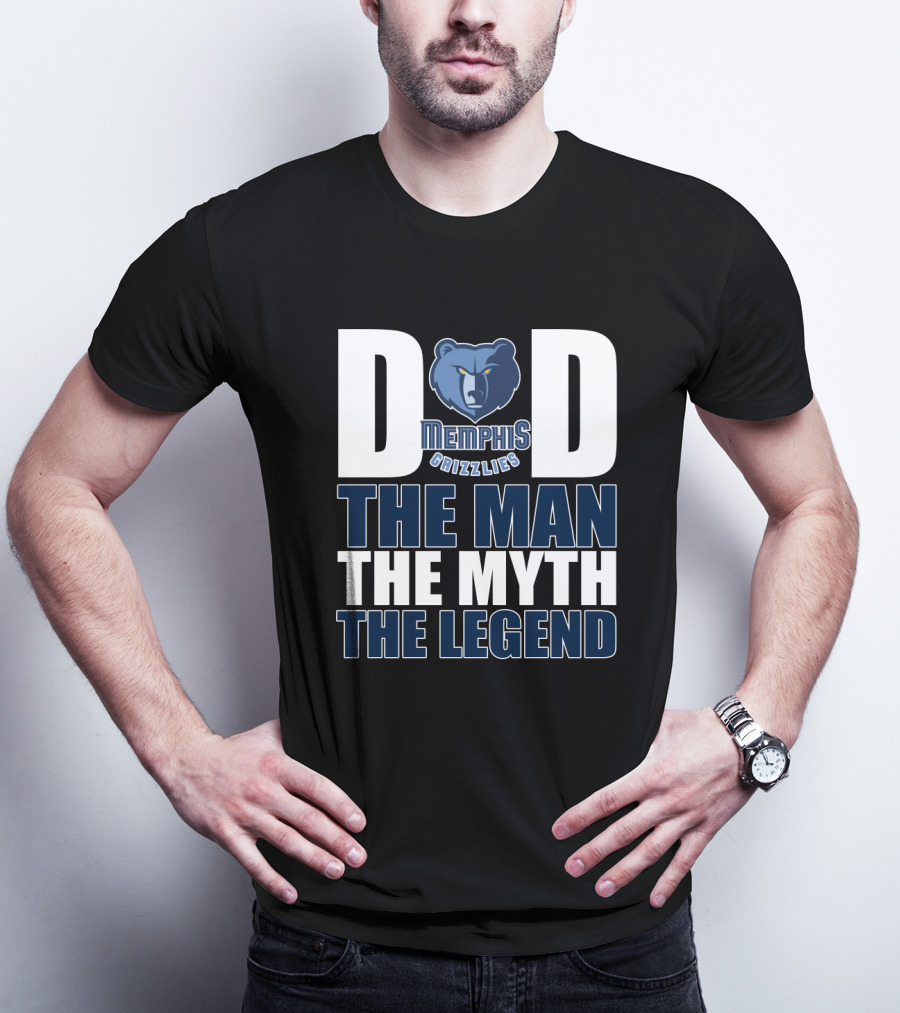 Memphis Grizzlies Dad The Man The Myth The Legend T-Shirt