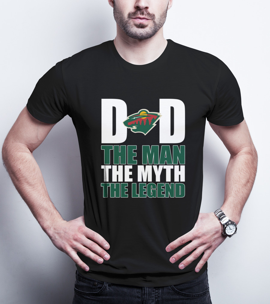 Minnesota Wild Dad The Man The Myth The Legend T-Shirt
