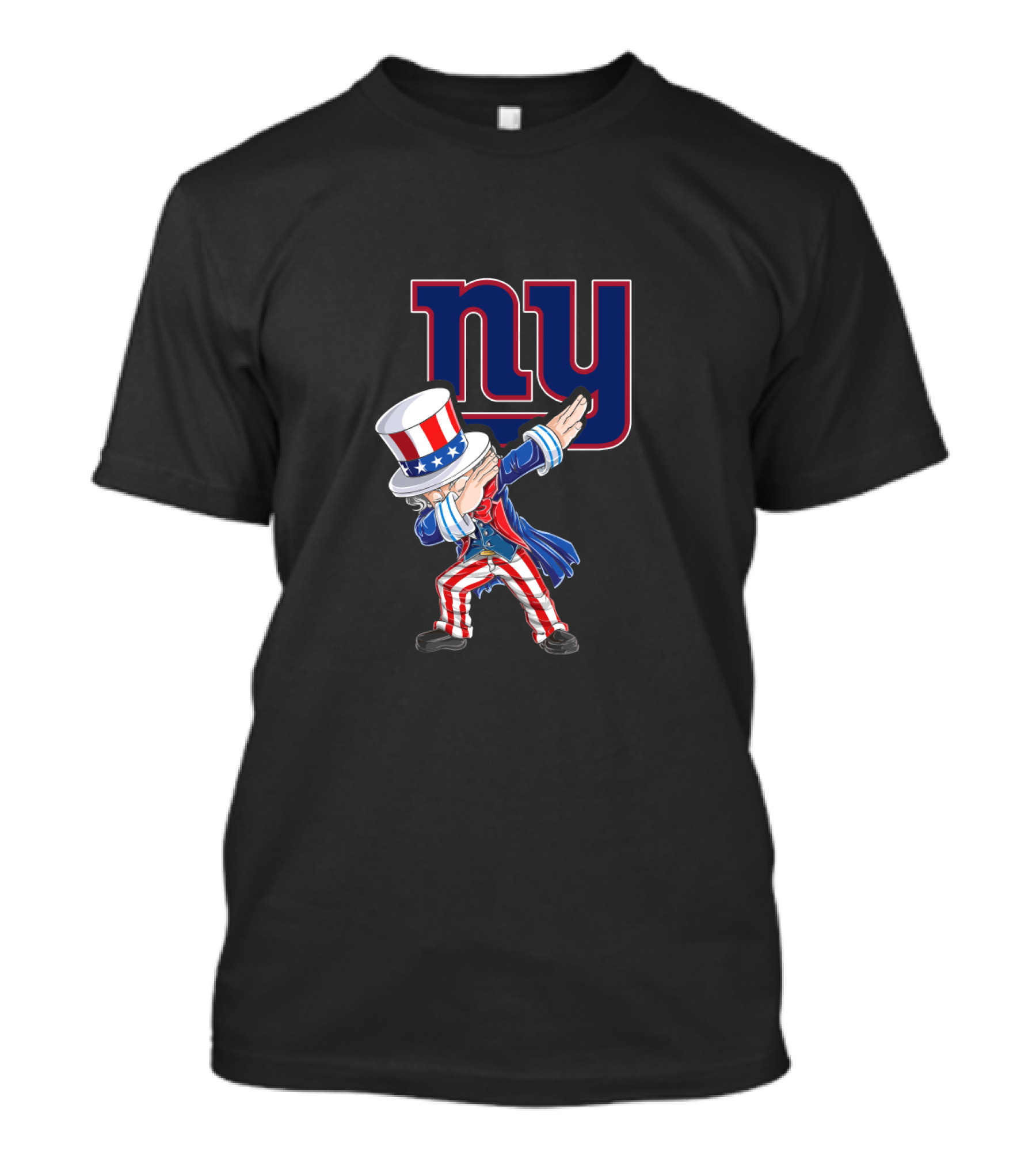 Uncle Sam Dabbing Ny Giants 4Th July Celebration T-Shirt
