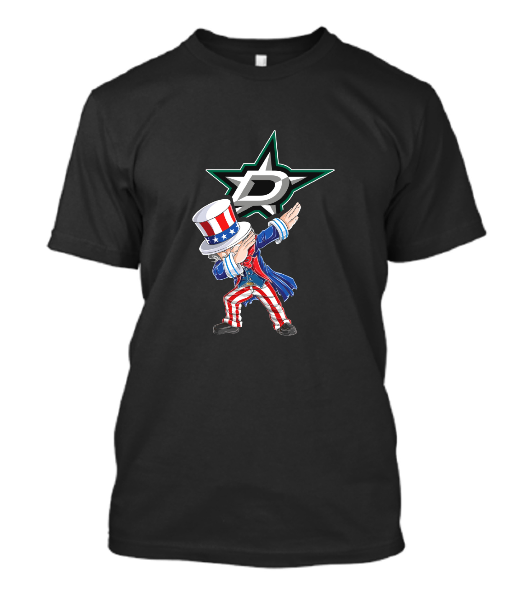 Uncle Sam Dabbing 4Th July Dallas Stars T-Shirt