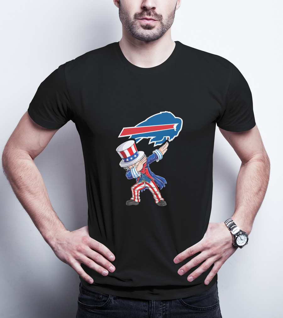 Uncle Sam Dabbing With Buffalo Bills Celebrating 4Th Of July For Fans T-Shirt