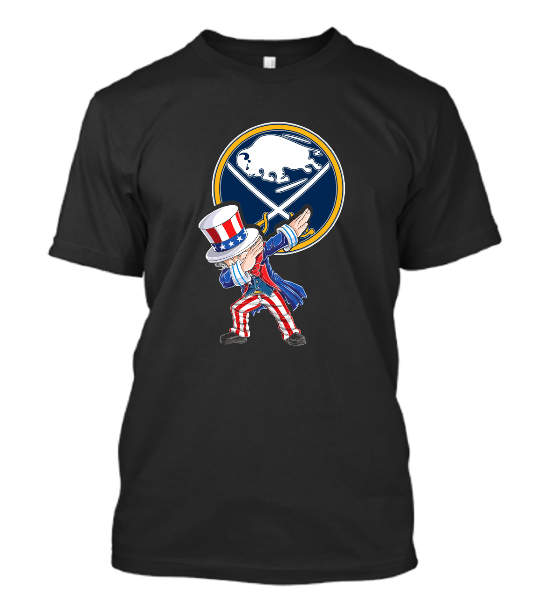 Uncle Sam Dabbing Buffalo Sabres Fans 4Th July Celebration T-Shirt