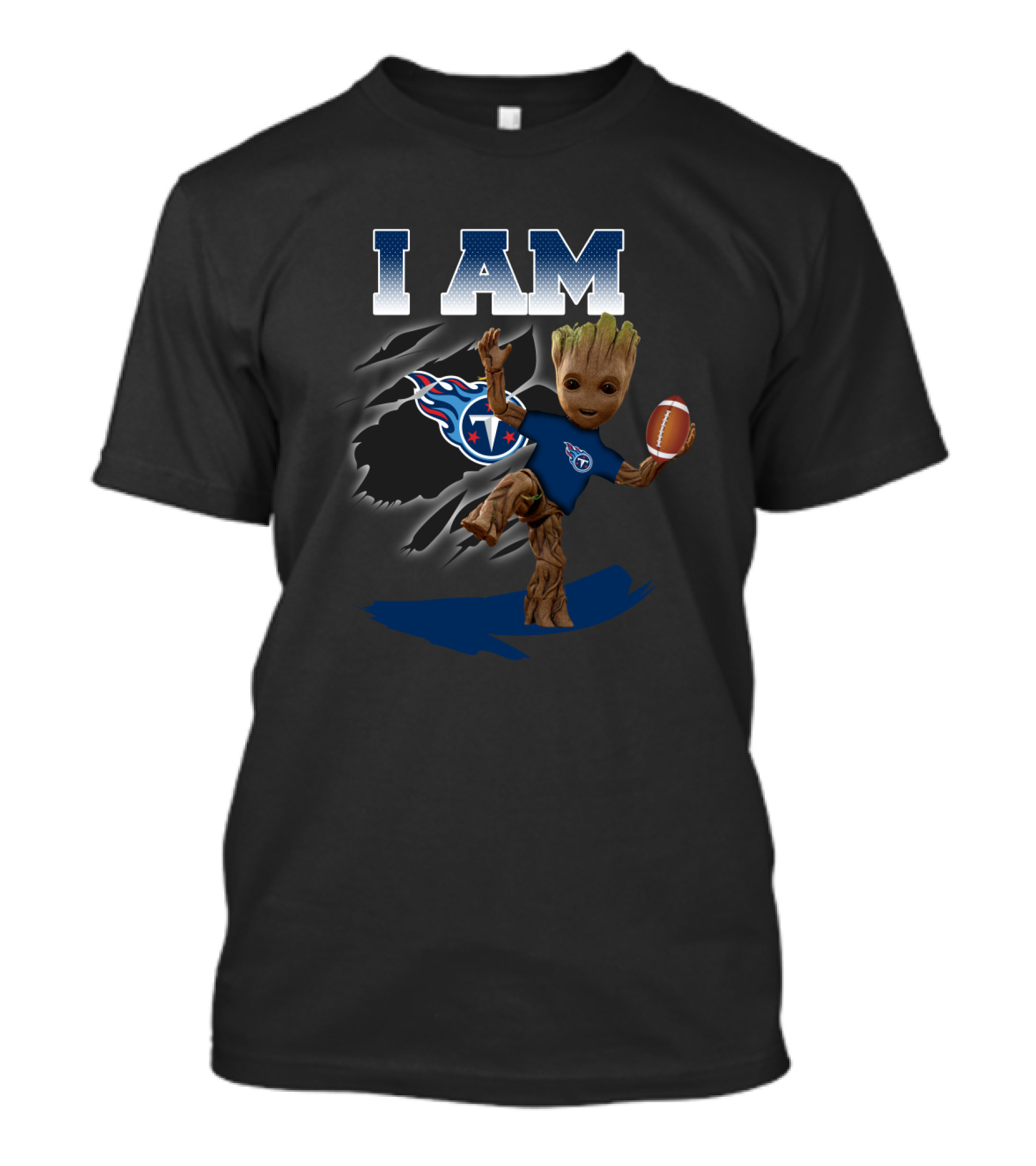 I Am Tennessee Titans Groot Football Fan T-Shirt