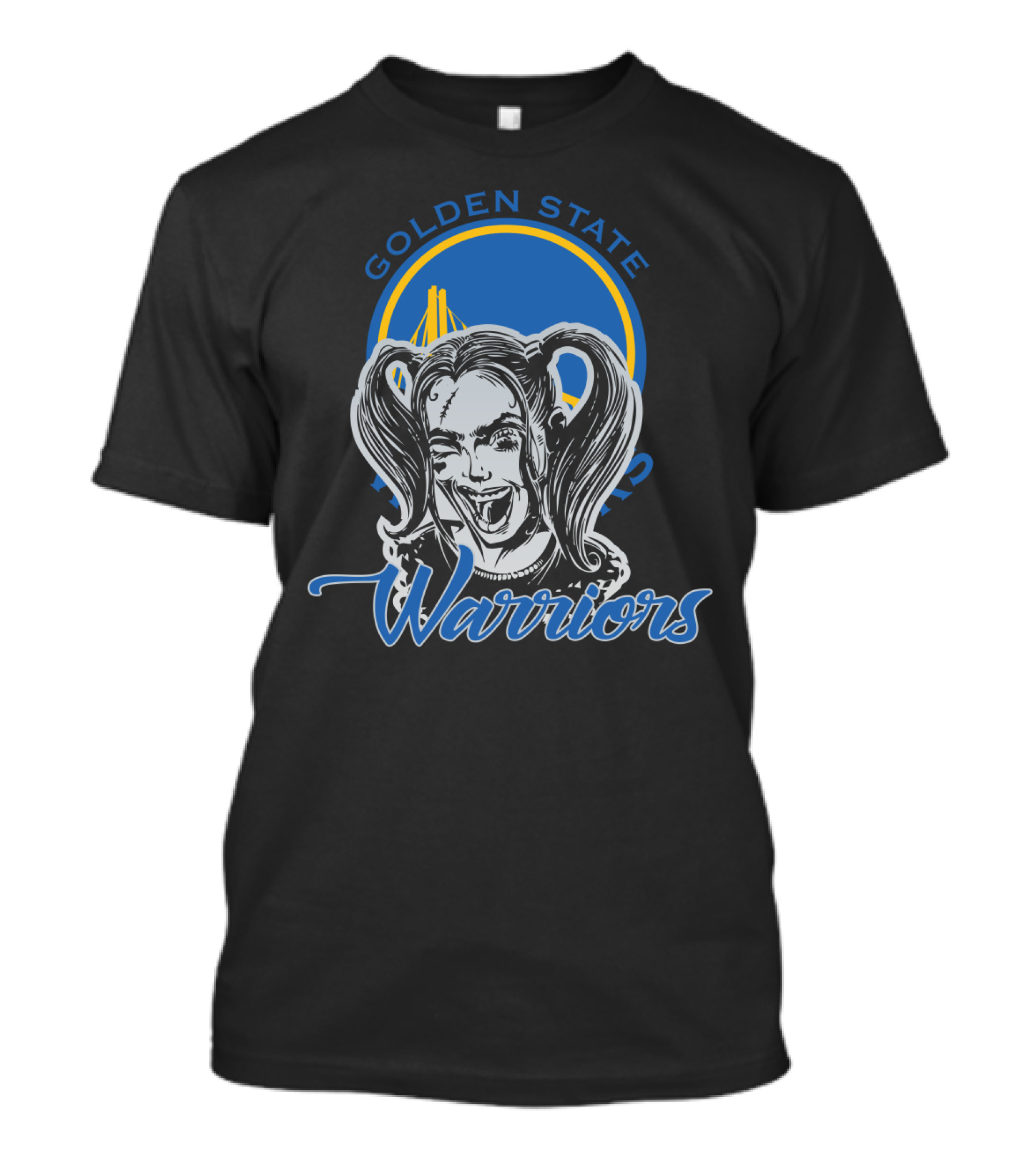 Golden State Warriors Harley Quinn Face T-Shirt