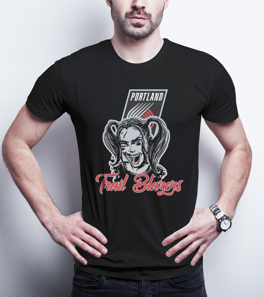 Portland Trail Blazers Harley Quinn T-Shirt