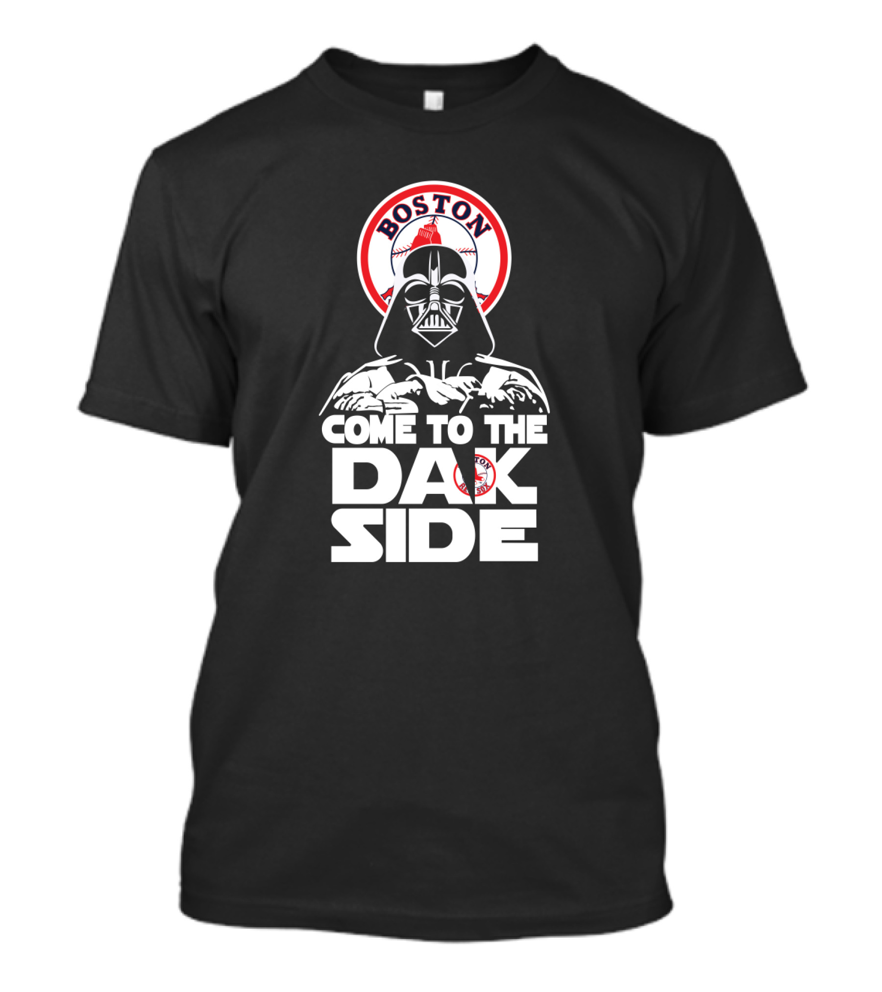 Darth Vader Come To The Dark Side Boston Red Sox Baseball Fan Crossover T-Shirt