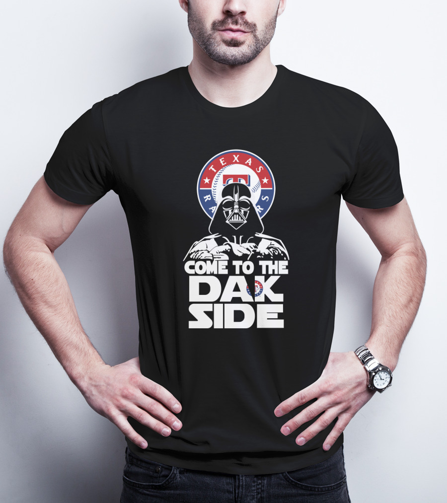 Come To The Dak Side Darth Vader Texas Rangers T-Shirt