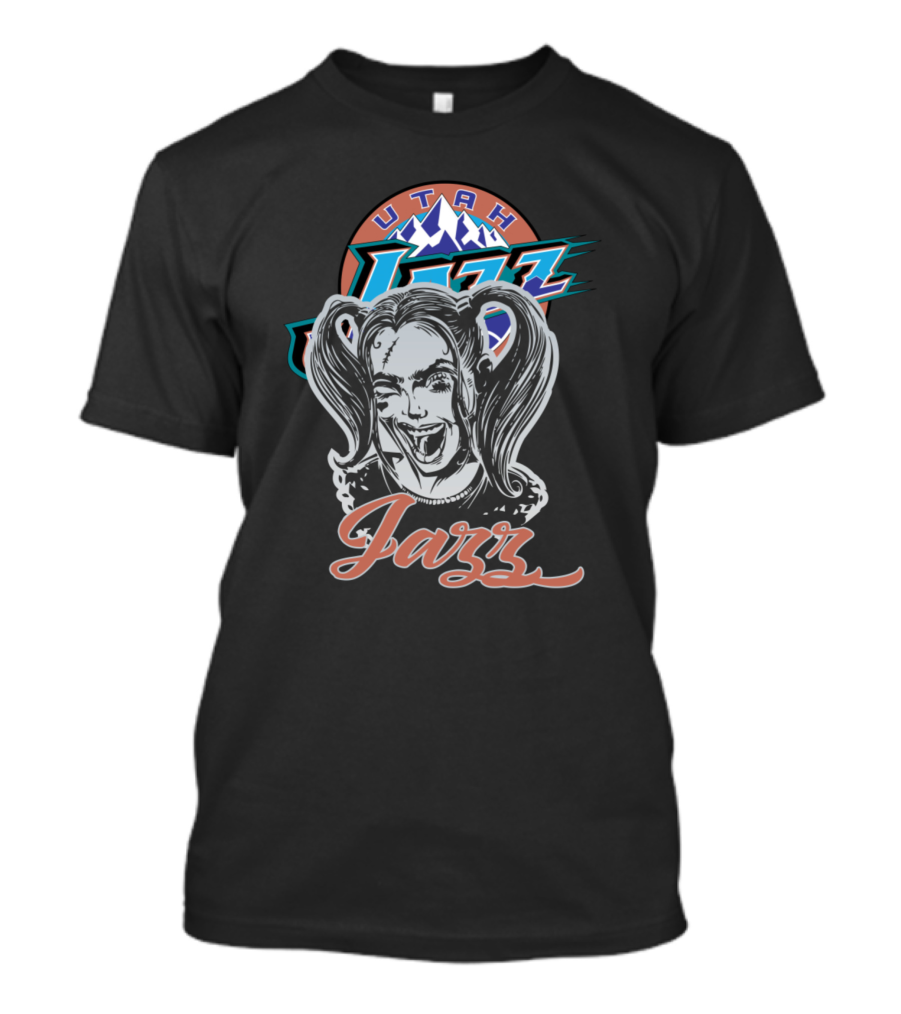 Utah Jazz Harley Quinn Fans T-Shirt