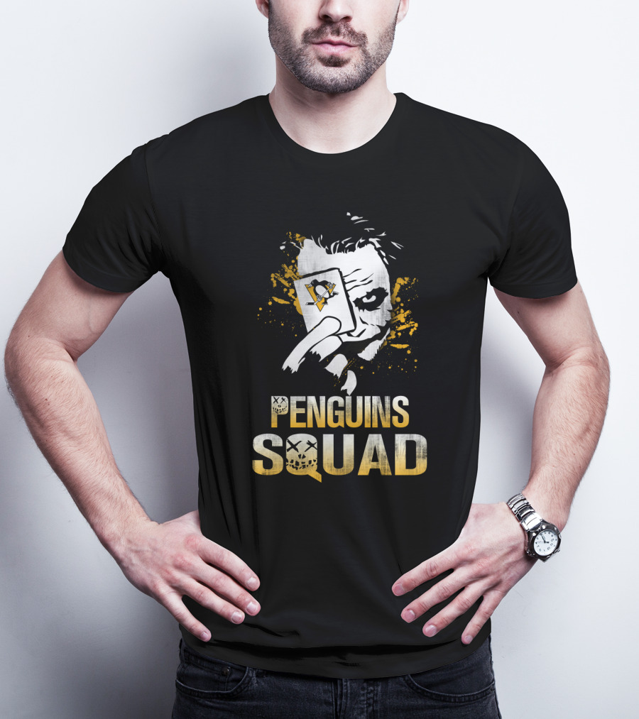 Penguins Squad Joker Card Pittsburgh Fans T-Shirt