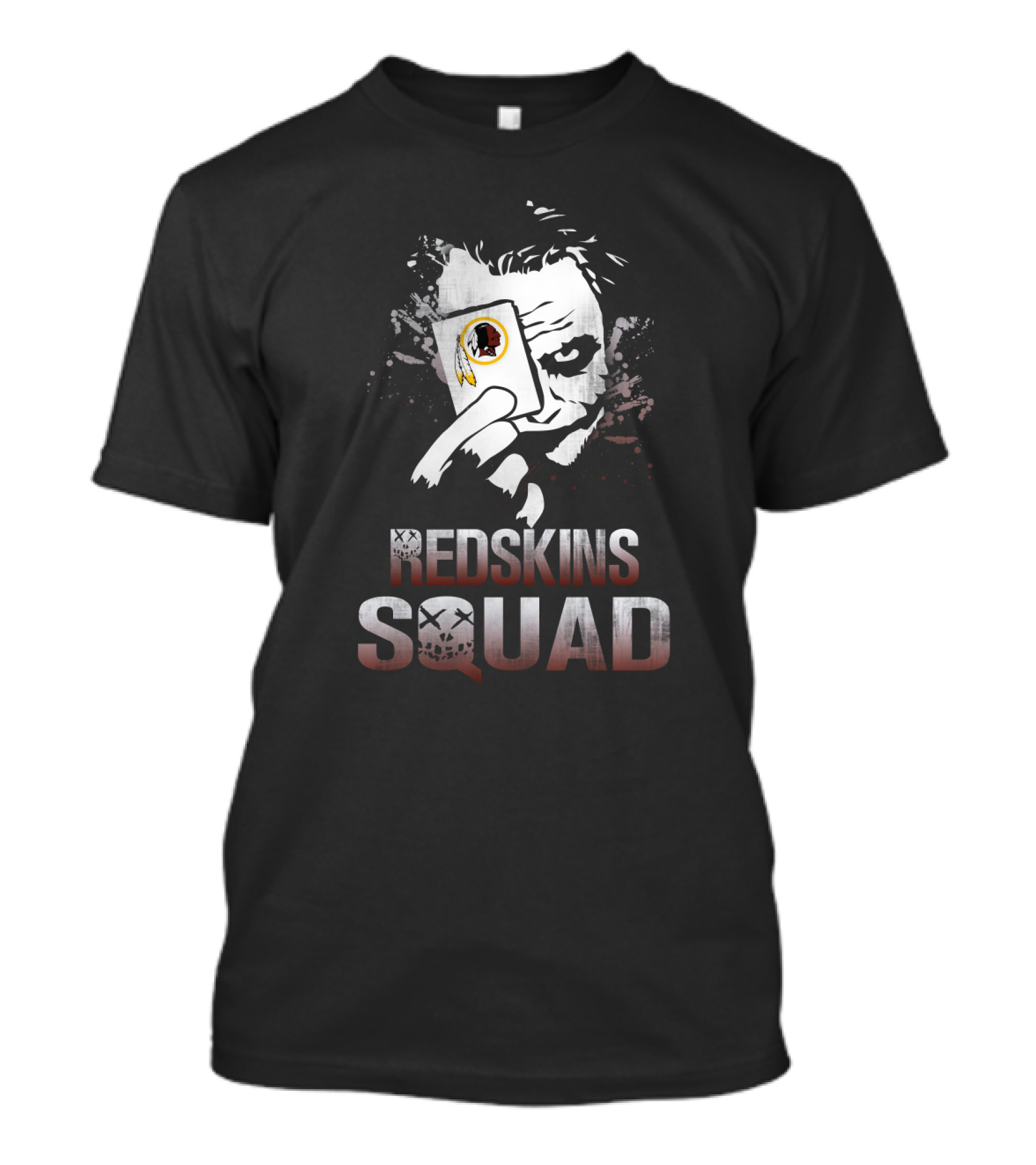 Joker Redskins Squad Fan Joker Card T-Shirt