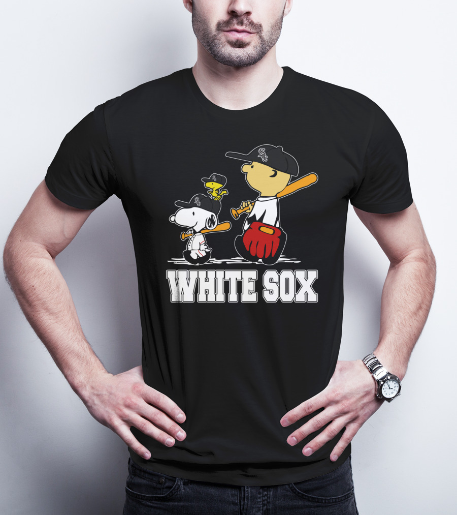 Snoopy Woodstock White Sox Fans T-Shirt
