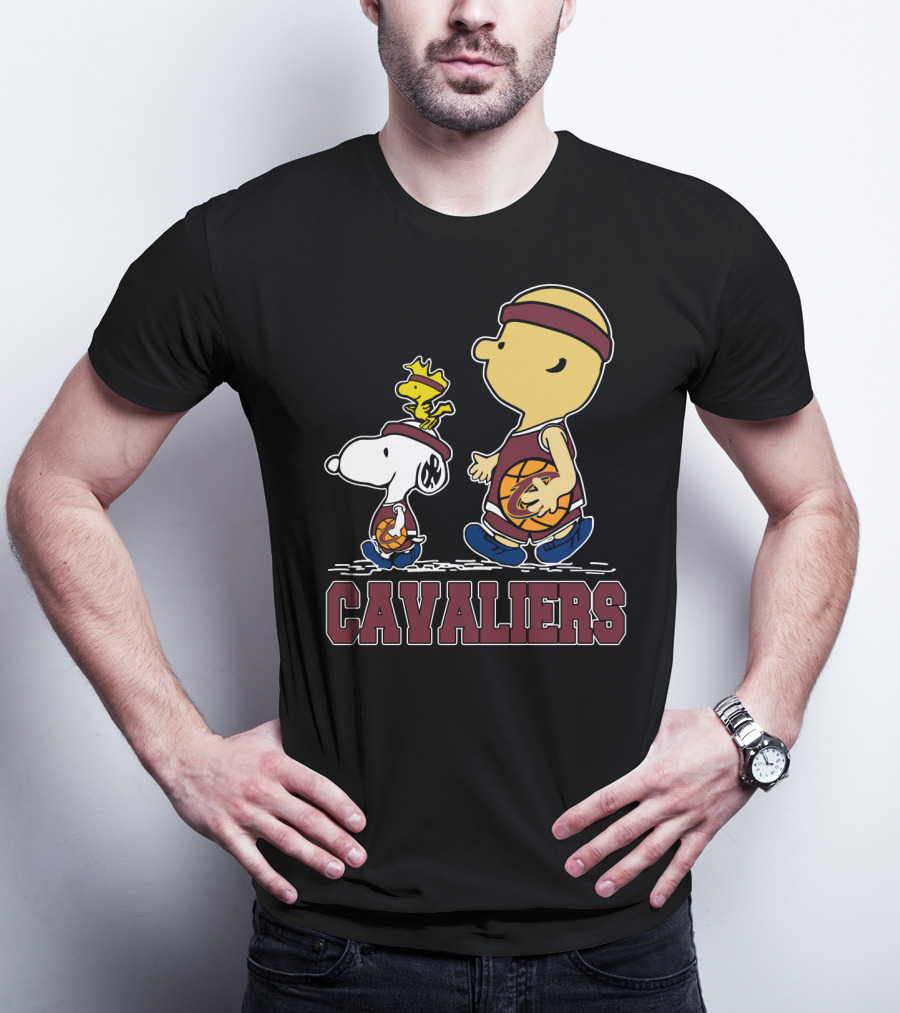 Snoopy And Cavalier Friends With Basketball T-Shirt