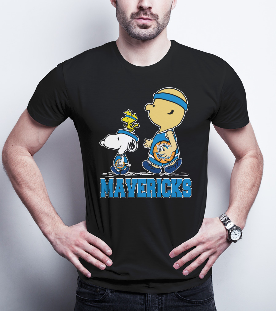 Mavericks Snoopy And Friends Basketball Team Spirit T-Shirt