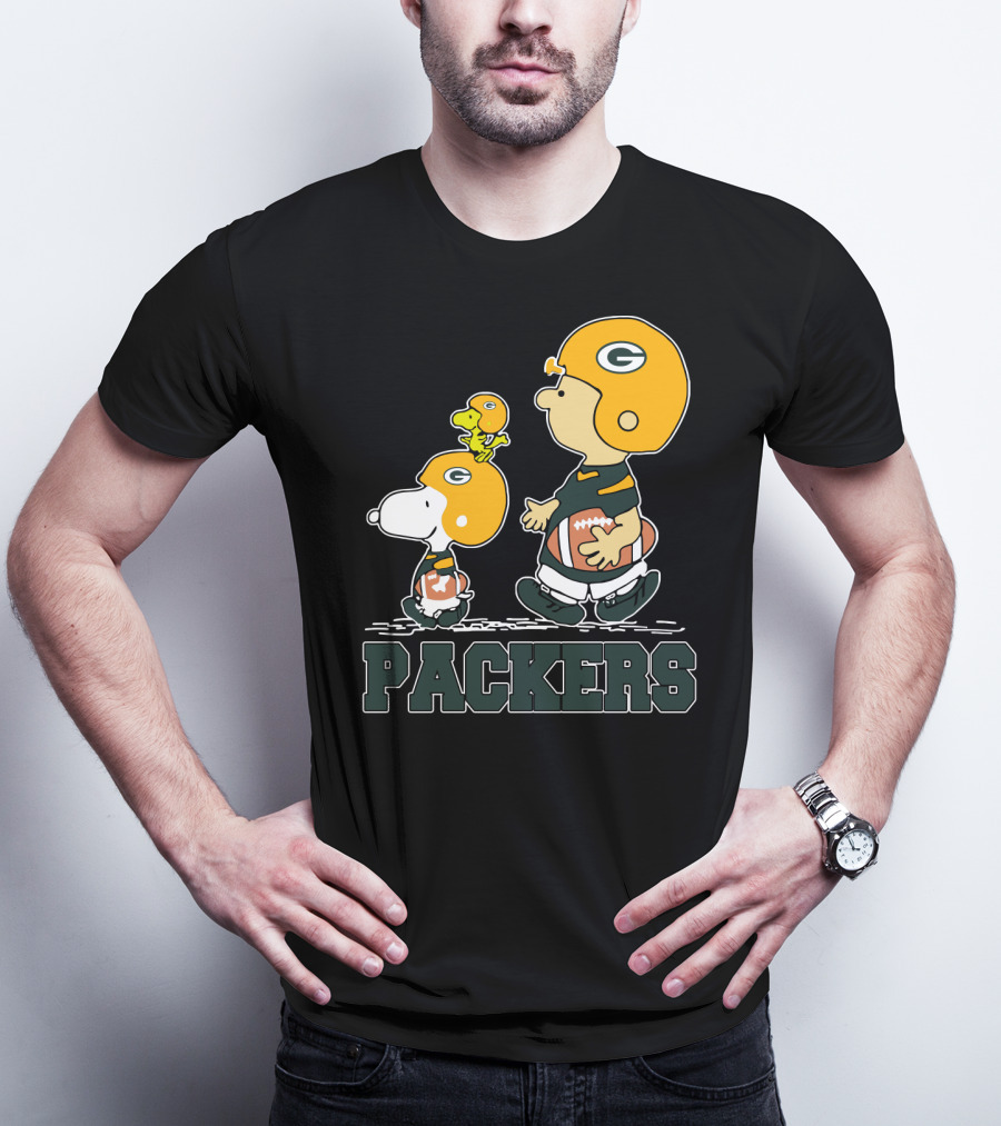 Packers Snoopy And Woodstock Football Fans T-Shirt