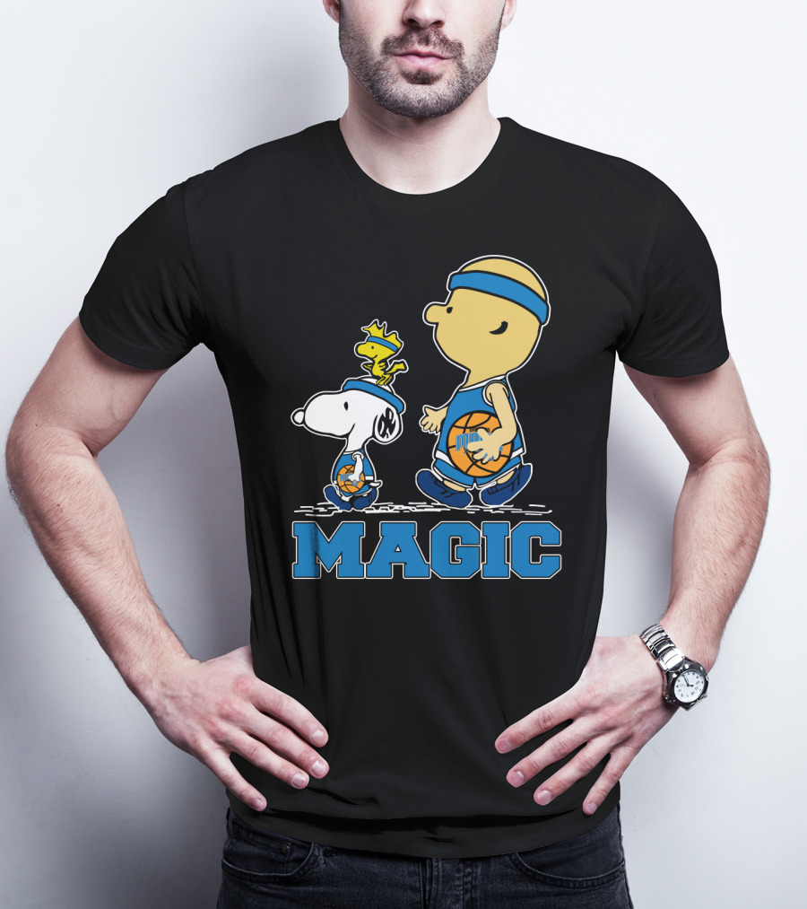 Snoopy Woodstock Basketball Orlando Magic Fans T-Shirt