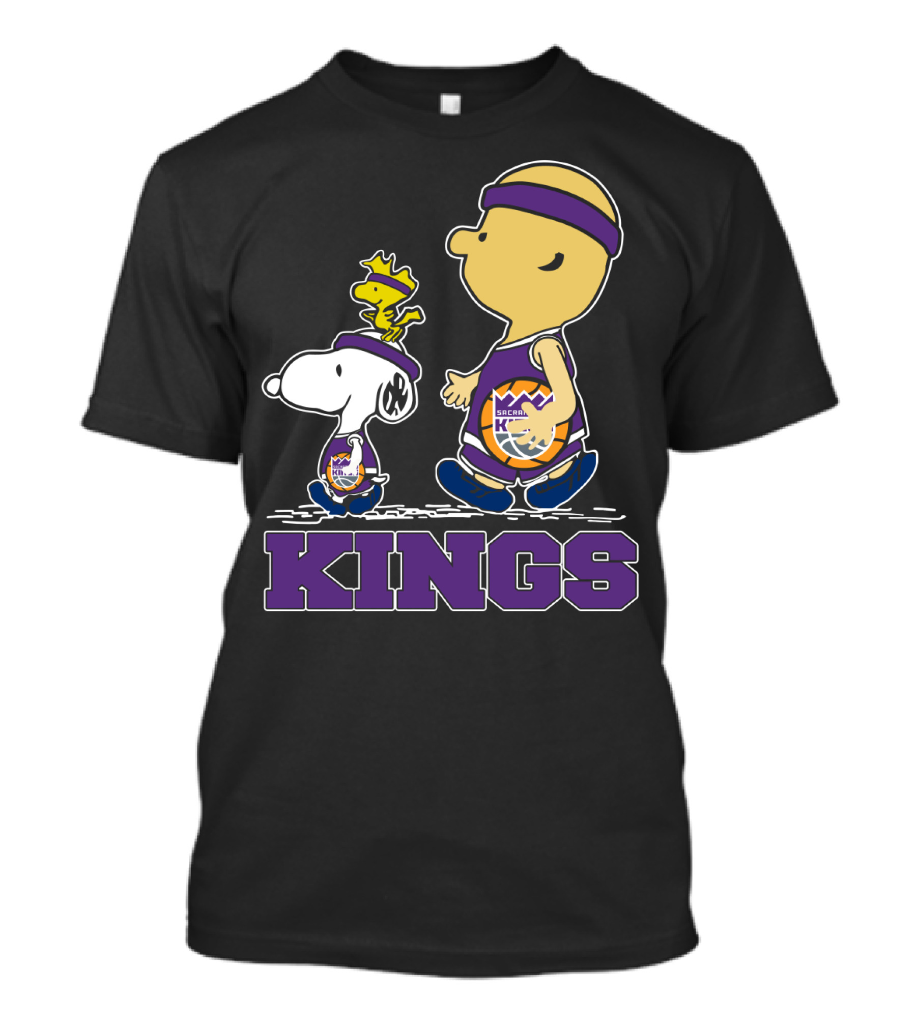 Kings Snoopy And Characters Sacramento Basketball Fans T-Shirt