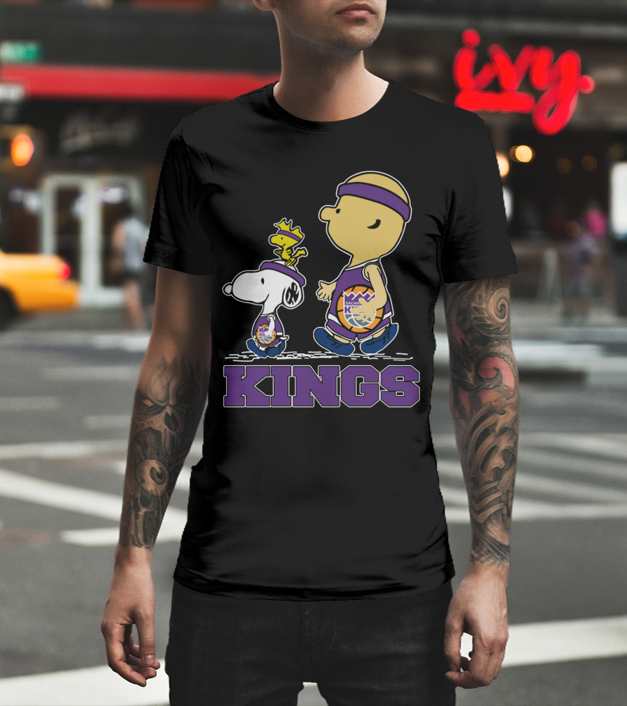 Kings Snoopy And Characters Sacramento Basketball Fans T-Shirt