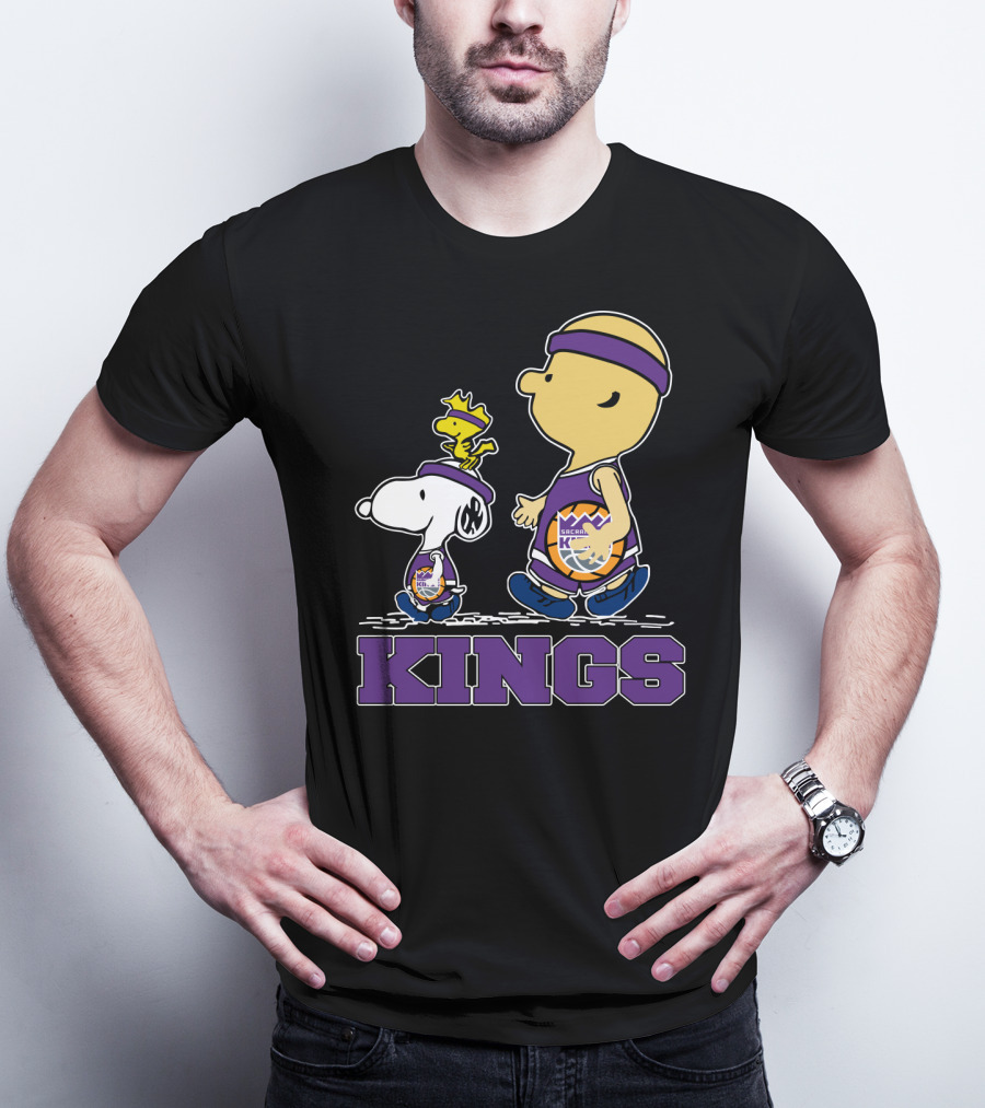 Kings Snoopy And Characters Sacramento Basketball Fans T-Shirt