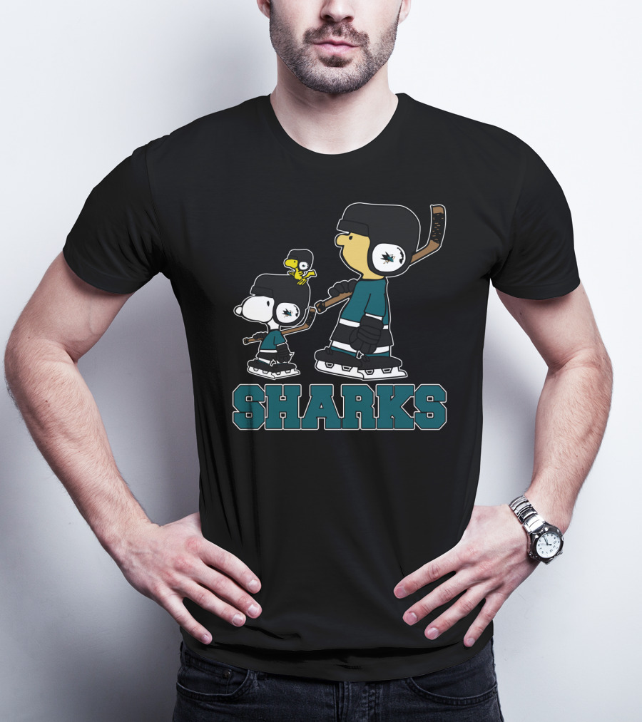Snoopy Hockey San Jose Sharks Fans T-Shirt