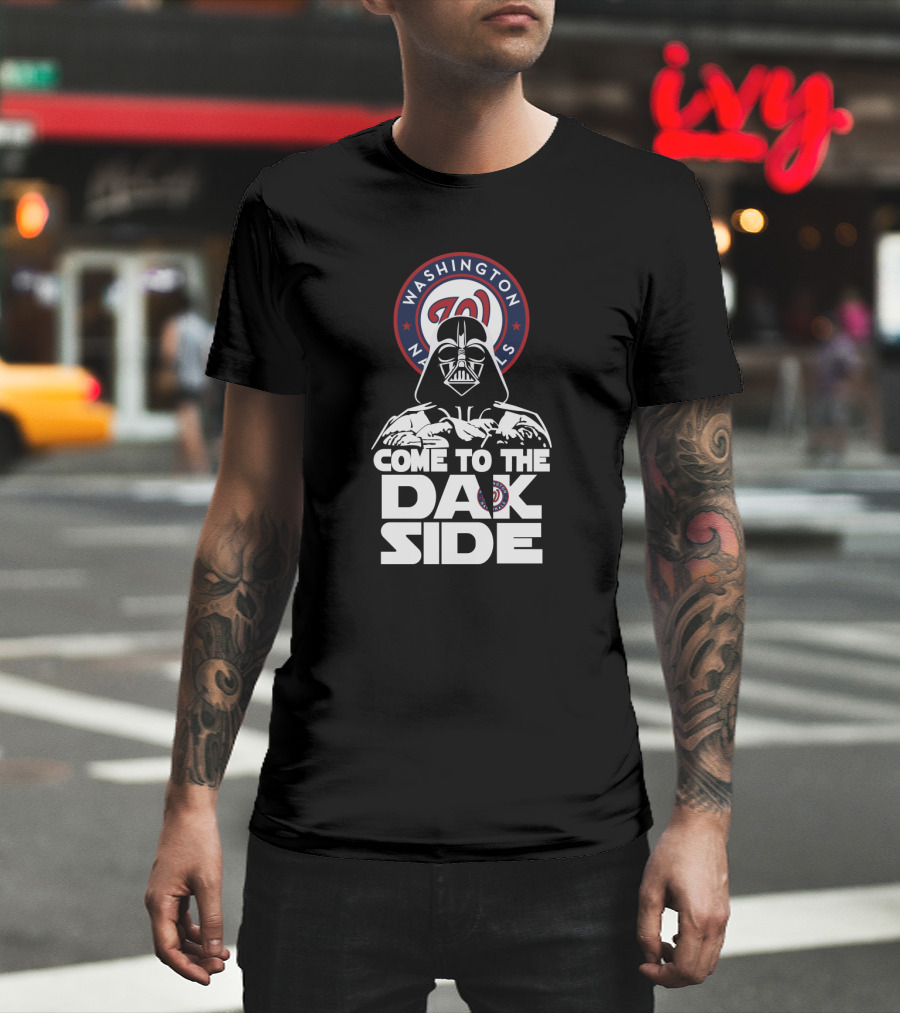 Come To The Dark Side Darth Vader Washington Nationals T-Shirt