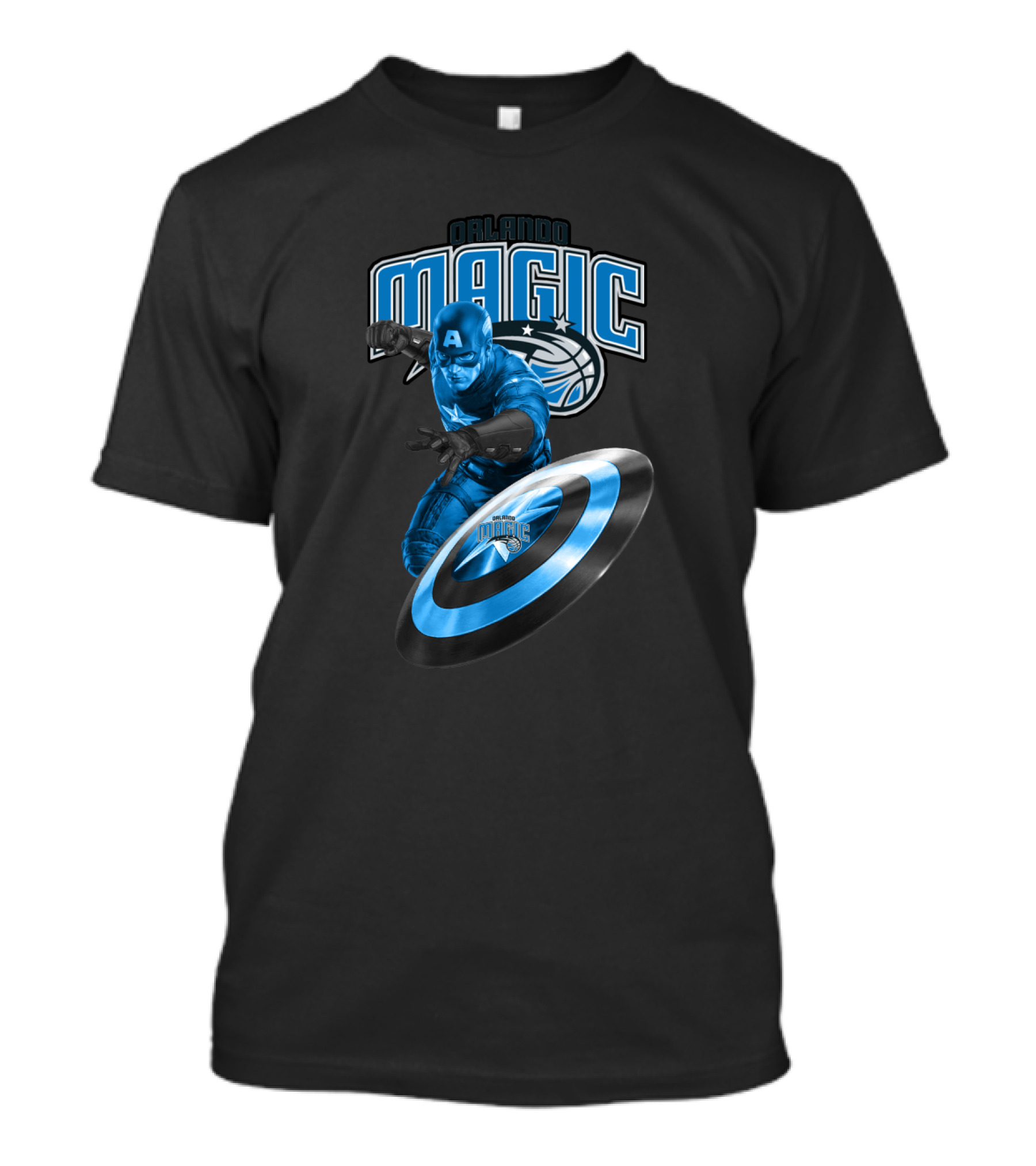 Orlando Magic Captain America Fans Assemblage T-Shirt