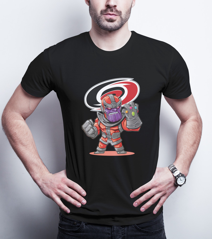 Thanos Carolina Hurricanes Fans Infinity Gauntlet Marvel Mashup T-Shirt