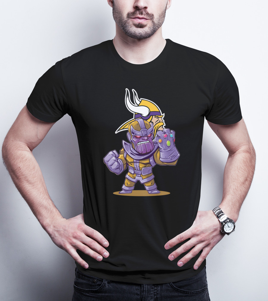 Thanos Minnesota Vikings Crossover T-Shirt