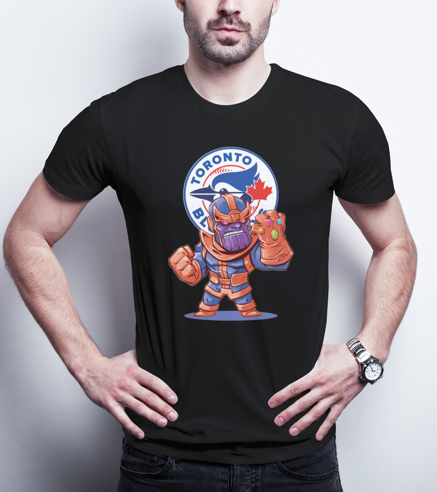 Toronto Blue Jays Fans With Thanos Gauntlet T-Shirt