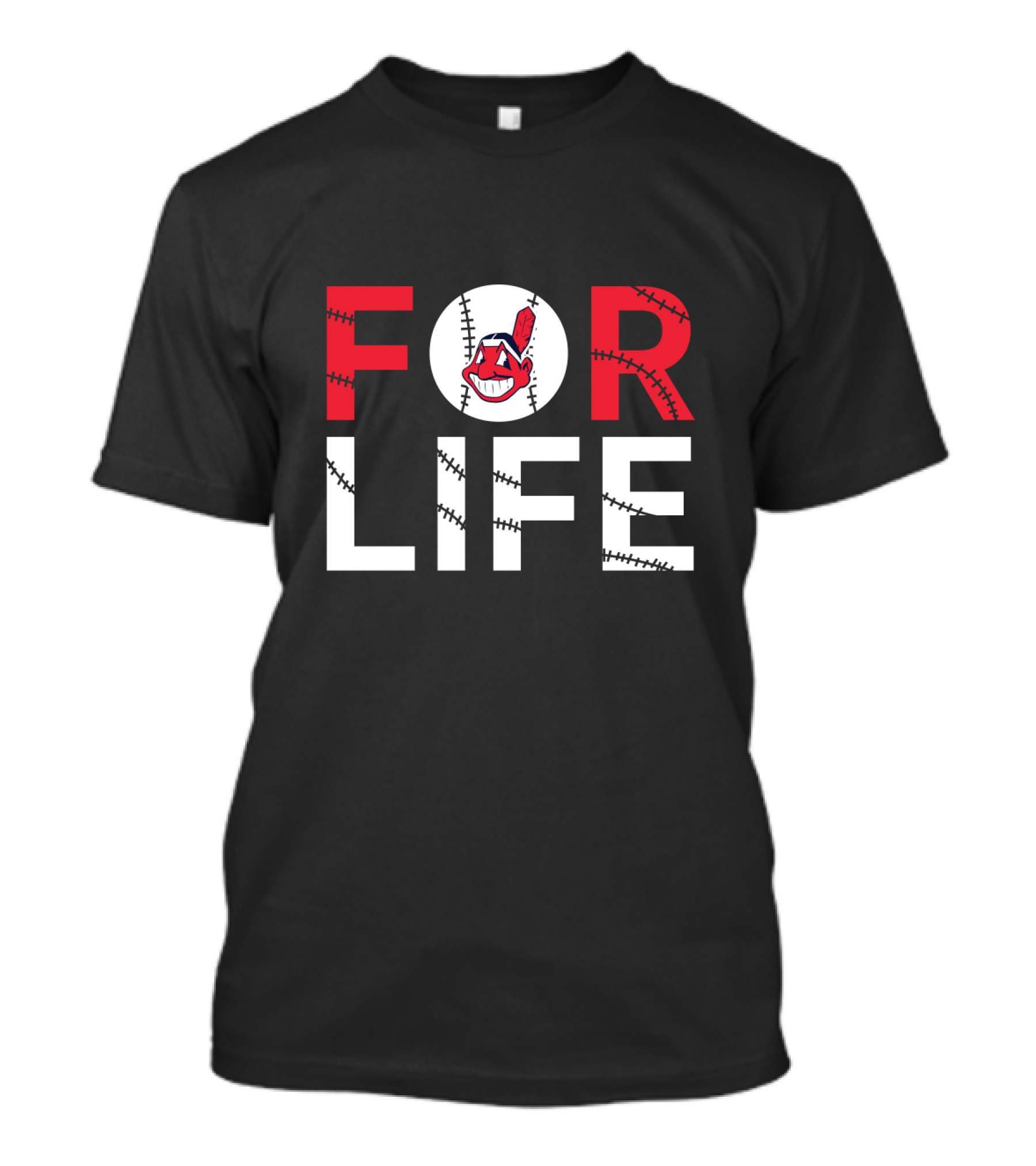 Cleveland Indians Baseball For Life Fan Pride T-Shirt