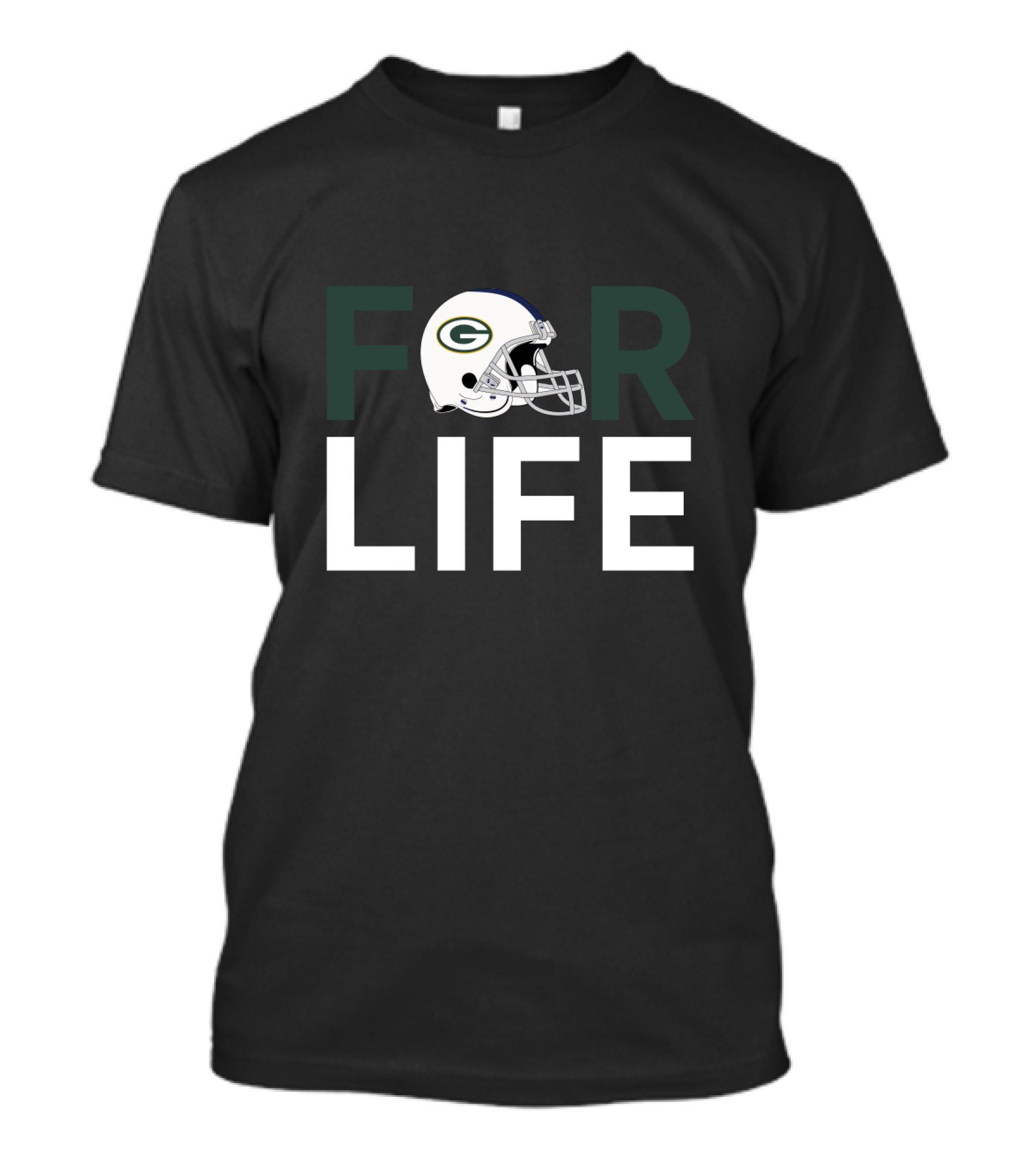 Green Bay Packers Helmet Fanatic Pride For Life T-Shirt
