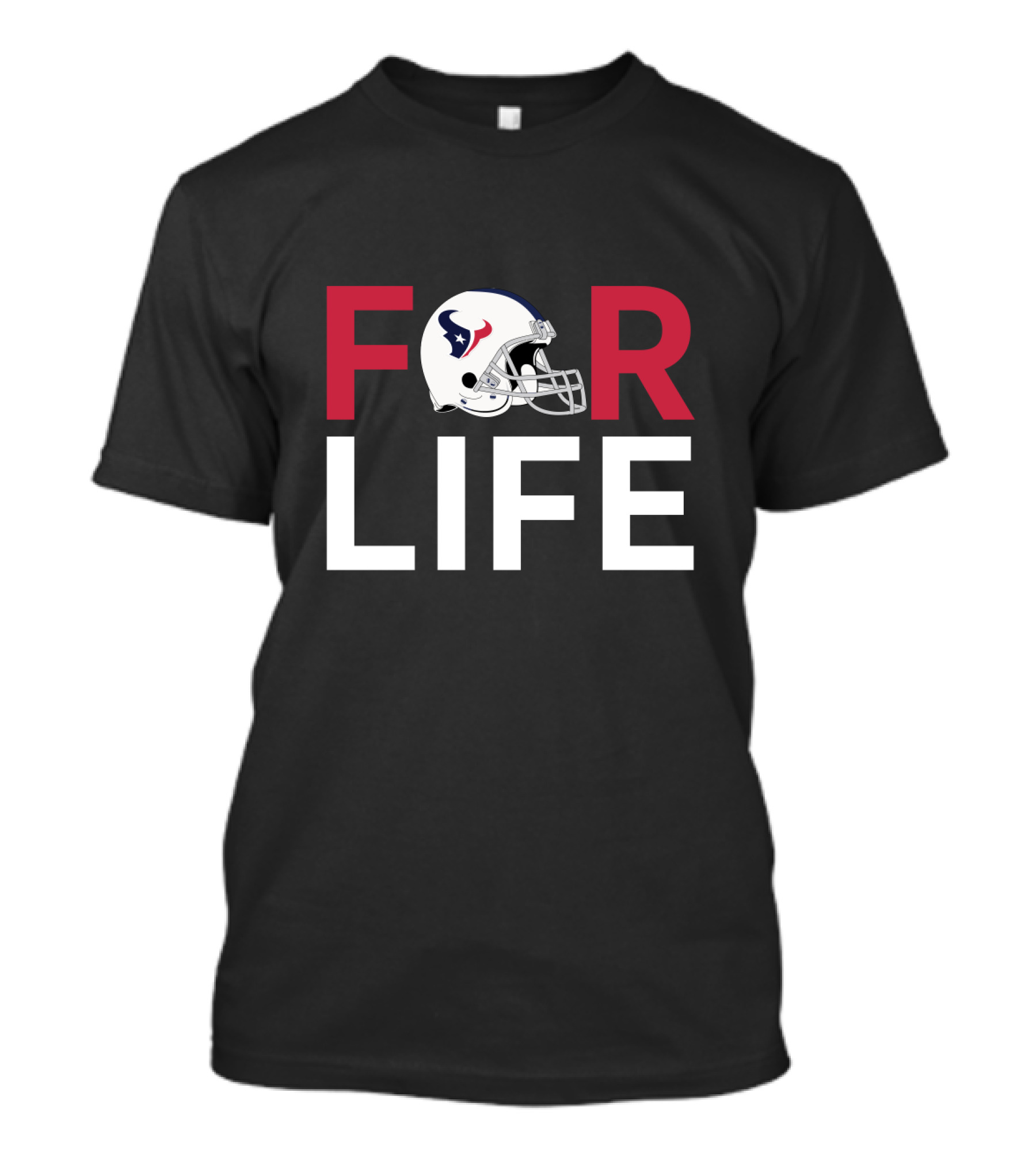 Houston Texans Helmet Symbol For Life Fan Passion T-Shirt