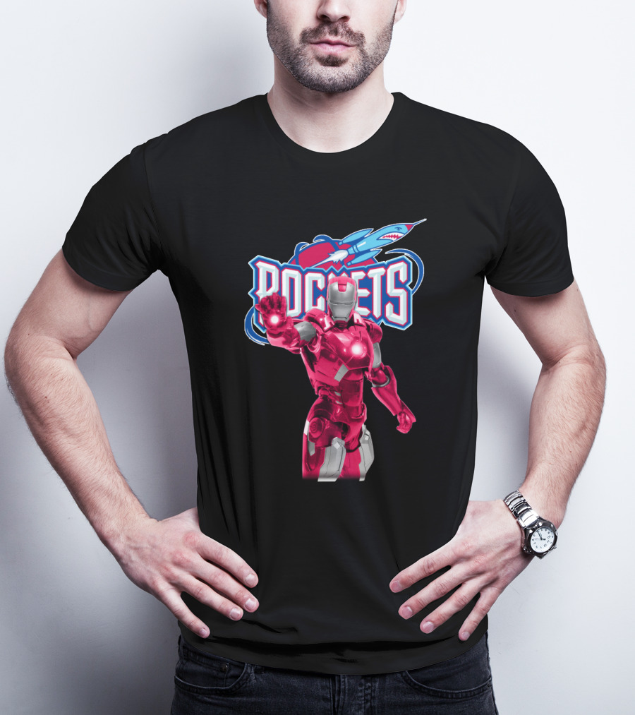 Iron Man Inspired Houston Rockets Enthusiast Gear T-Shirt