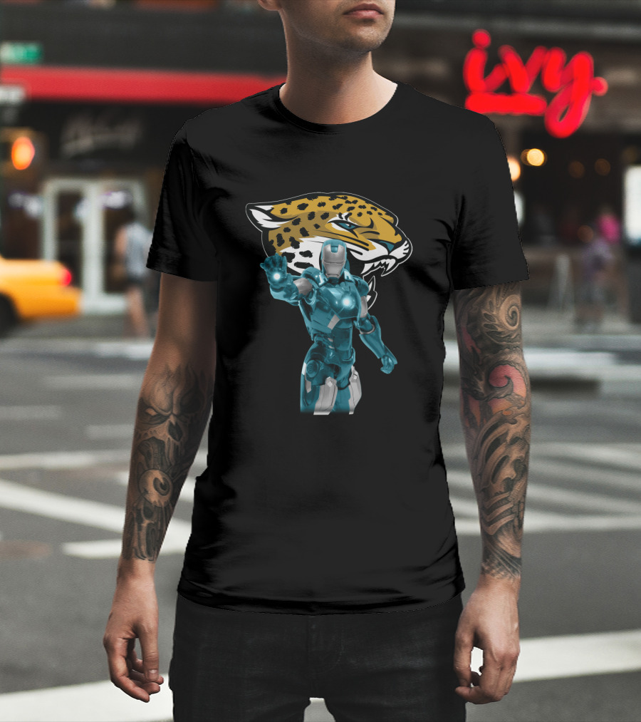 Iron Man Jacksonville Jaguars Fan Mashup T-Shirt
