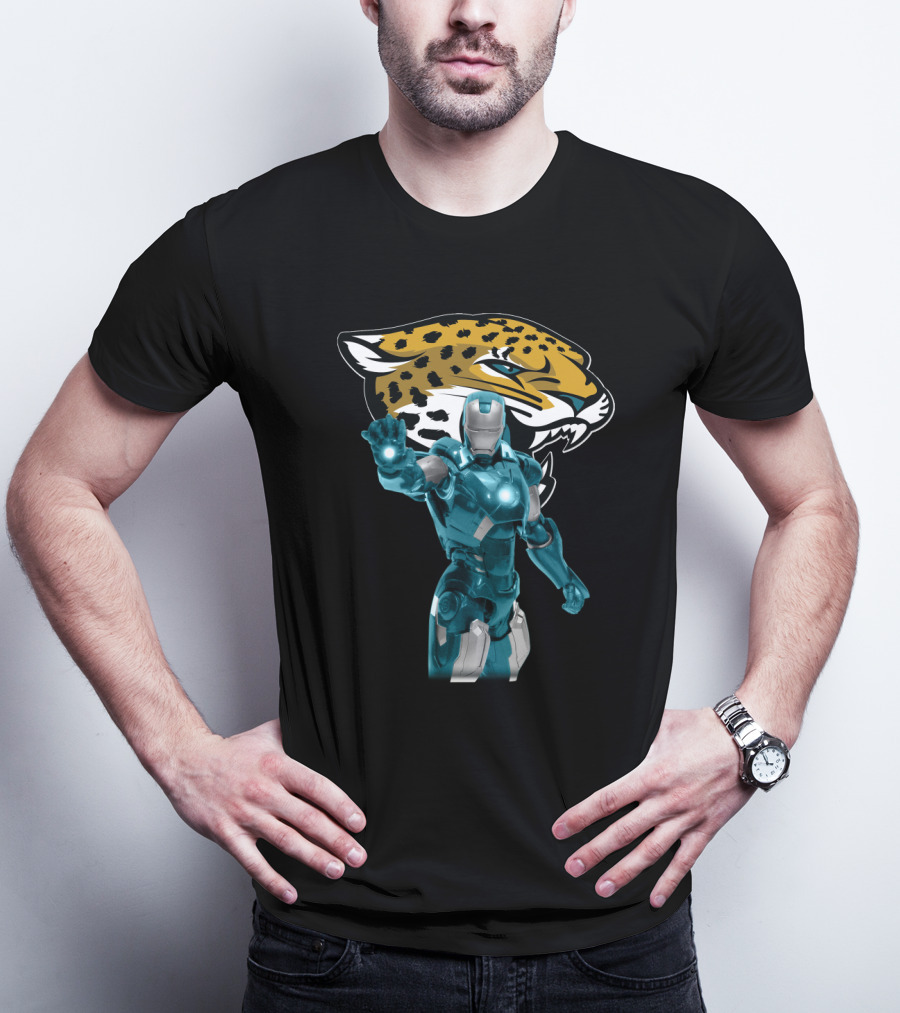 Iron Man Jacksonville Jaguars Fan Mashup T-Shirt