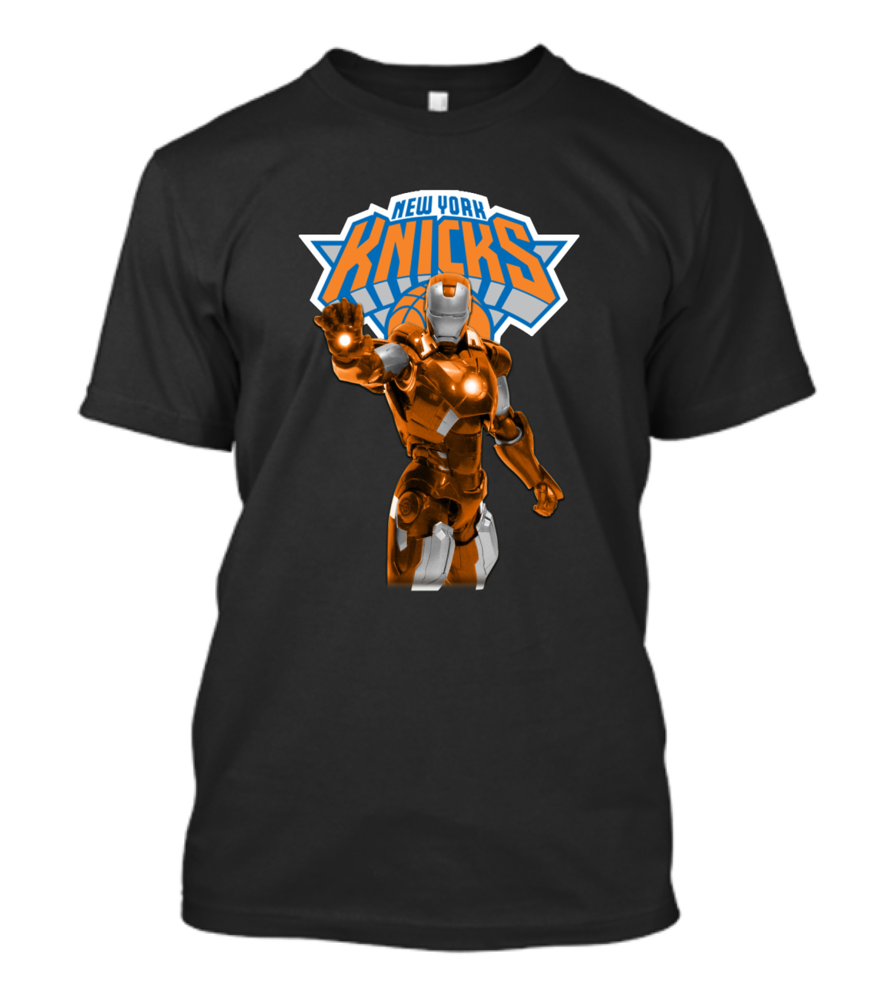 Iron Man New York Knicks Crossover For Fans T-Shirt