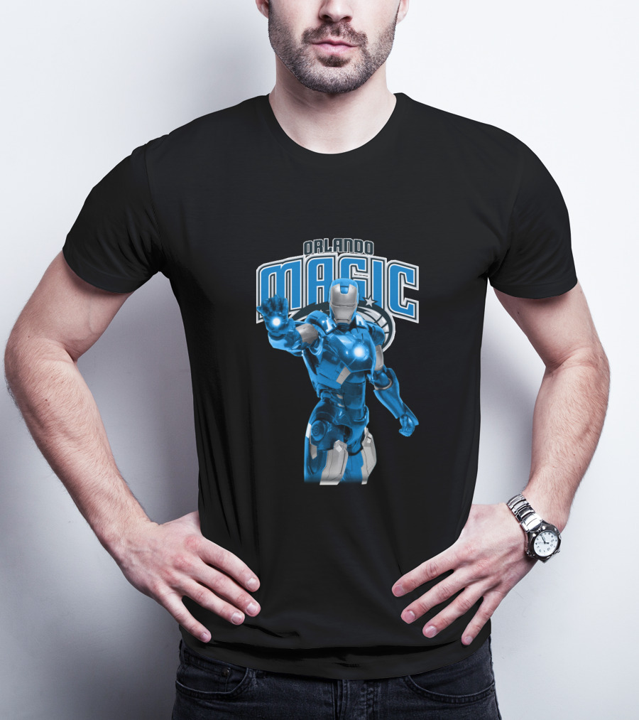 Iron Man Orlando Magic Crossover For Fans T-Shirt