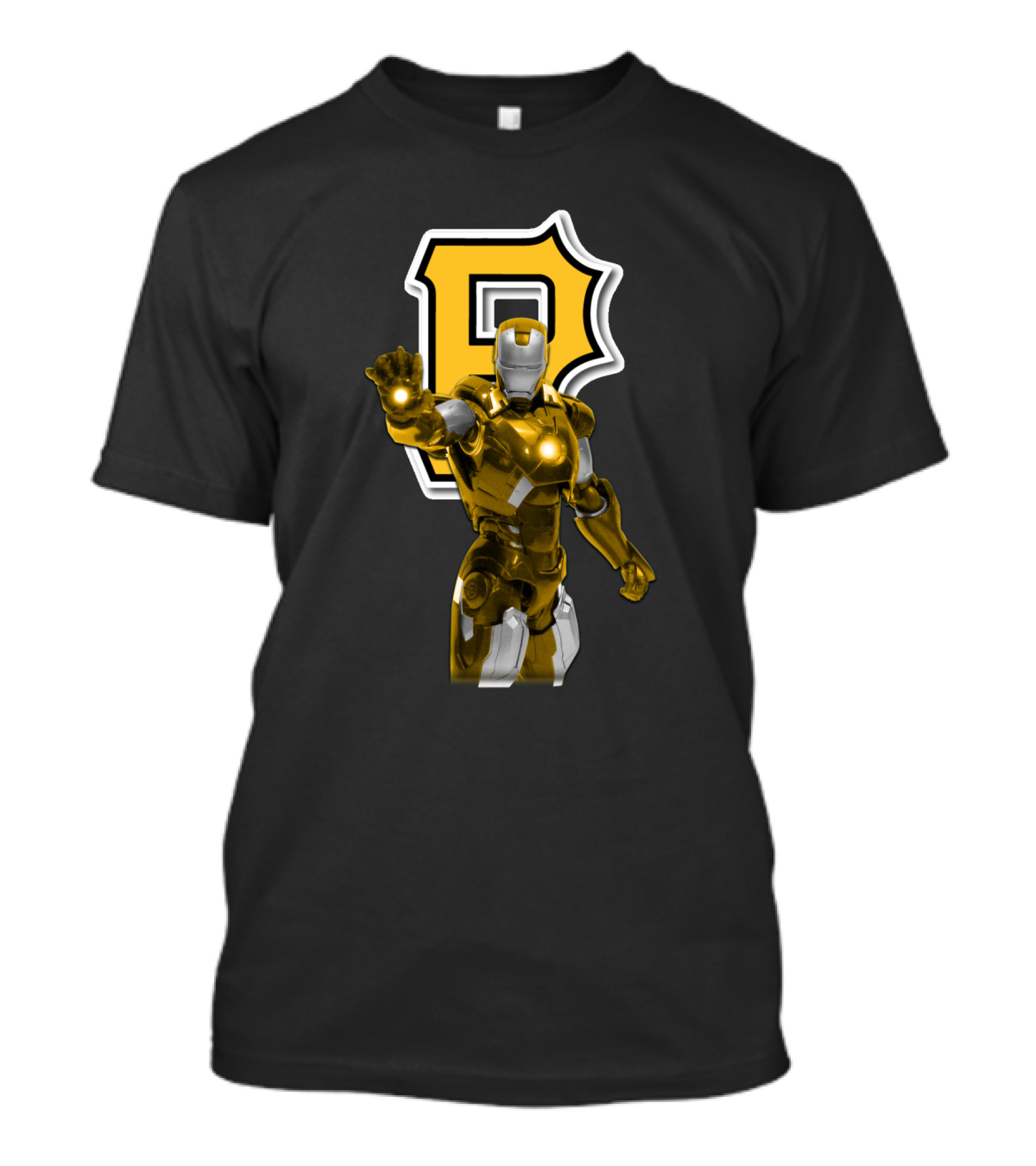 Iron Man With Pittsburgh Pirates T-Shirt