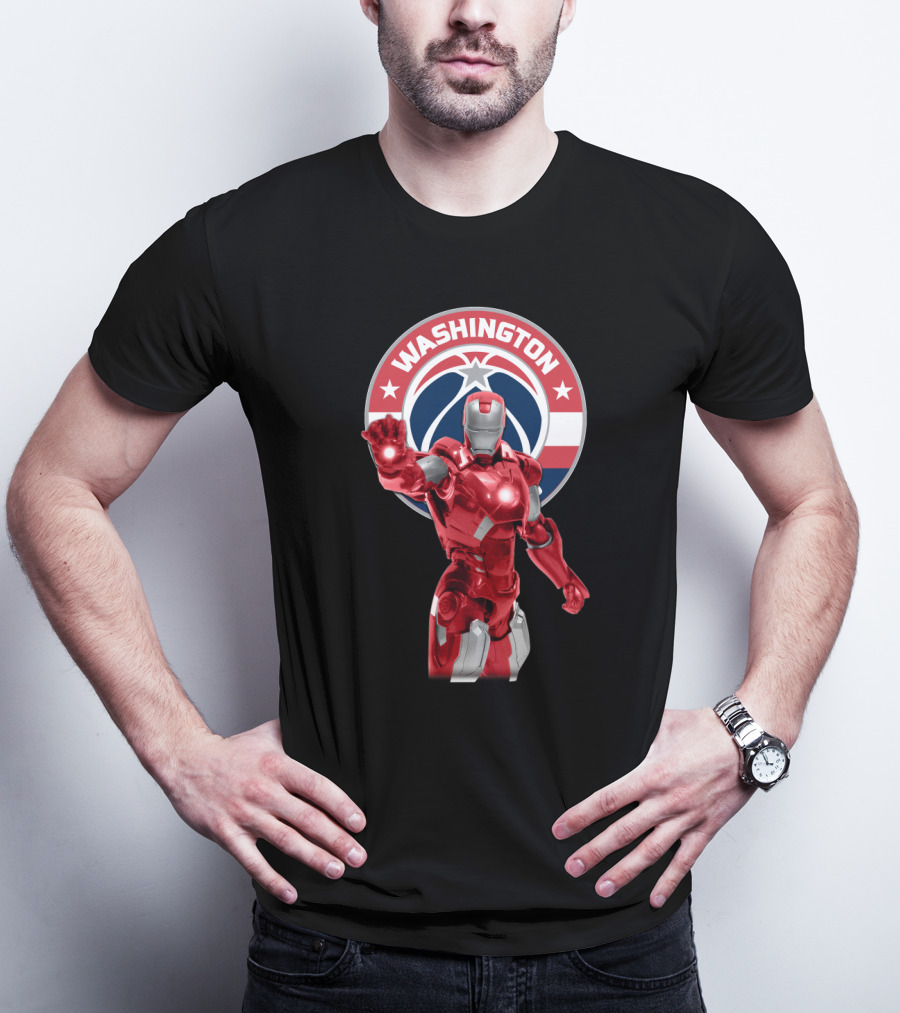 Washington Wizards Iron Man Crossover For Fans T-Shirt