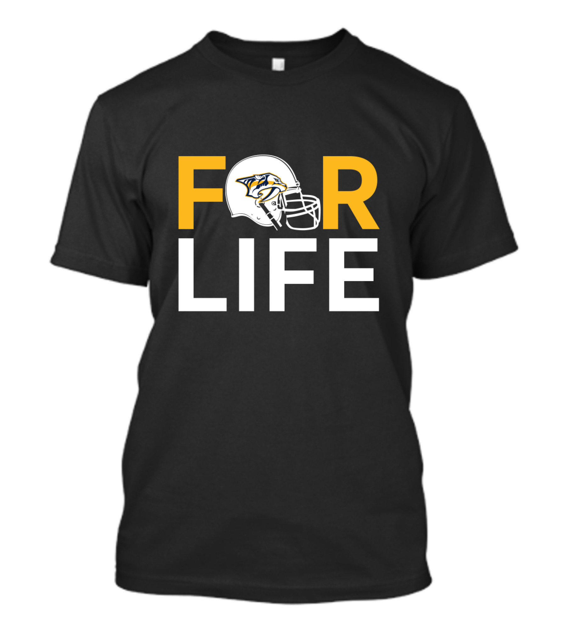 Nashville Predators Helmet Icon For Life T-Shirt